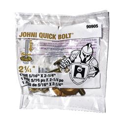 Hercules® Johni Quick Bolt® 5/16" x 2-1/4" Toilet Flange Bolts at Menards®
