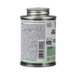 Oatey® ABS to PVC Transition Medium Bodied Cement - 4 oz. at Menards®