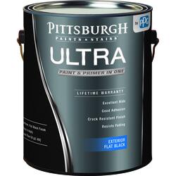 Pittsburgh Paints & Stains® Ultra Exterior Latex Flat Black Paint ...