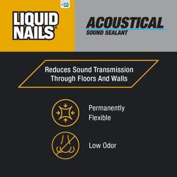 LIQUID NAILS® White Acoustical Sound Sealant - 28 oz. at Menards®