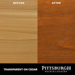 Pittsburgh Paints & Stains® Paramount® Mountain Cedar Transparent ...