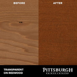 Pittsburgh Paints & Stains® Paramount® Mountain Cedar Transparent ...