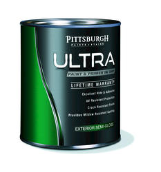 Pittsburgh Paints & Stains® Ultra Exterior Semi-Gloss White Latex Paint ...