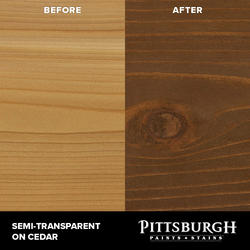 Pittsburgh Paints & Stains® Ultra Advanced Semi-Transparent Dark Bark ...