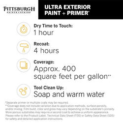 Pittsburgh Paints & Stains® Ultra Exterior Flat Yellow Coneflower Paint ...