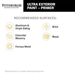 Pittsburgh Paints & Stains® Ultra Exterior Flat Yellow Coneflower Paint ...