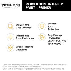 Pittsburgh Paints & Stains® Revolution™ Interior Semi-Gloss Surfs Up ...