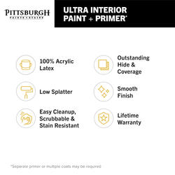 Pittsburgh Paints & Stains® Ultra Interior Flat Yellow Coneflower Paint ...