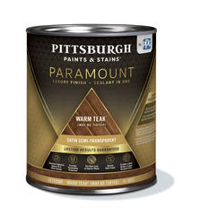Pittsburgh Paints & Stains® Paramount® Satin Semi-Transparent Dark Bark ...