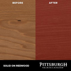 Pittsburgh Paints & Stains® Ultra Advanced Spiced Red Solid Color Deck ...