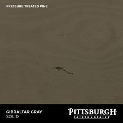 Pittsburgh Paints & Stains® Ultra Advanced Gibraltar Gray Solid Color ...
