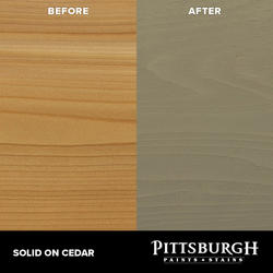 Pittsburgh Paints & Stains® Ultra Advanced Monterey Gray Solid Color ...