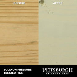 Pittsburgh Paints & Stains® Ultra Advanced Mystic White Solid Color ...