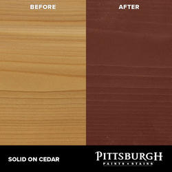 Pittsburgh Paints & Stains® Paramount® Deep Redwood Solid Color Deck ...