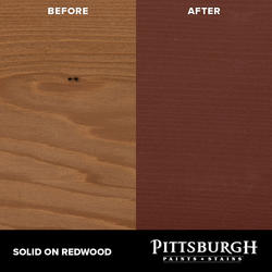 Pittsburgh Paints & Stains® Paramount® Deep Redwood Solid Color Deck & Siding Stain - 1 gal. at ...