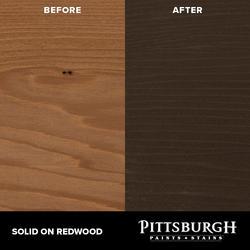 Pittsburgh Paints & Stains® Ultra Advanced Oxford Brown Solid Color ...