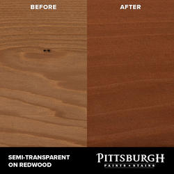 Pittsburgh Paints & Stains® Ultra Advanced Semi-Transparent Brick Red ...