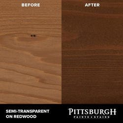 Pittsburgh Paints & Stains® Weatherscreen® Semi-Transparent Chestnut ...