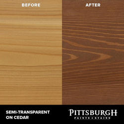Pittsburgh Paints & Stains® Paramount® Russet Semi-Transparent Deck ...