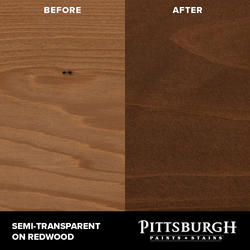 Pittsburgh Paints & Stains® Ultra Advanced Semi-Transparent Walnut Wood ...