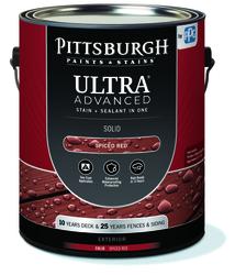 Pittsburgh Paints & Stains® Ultra Advanced Solid Color Navajo Red Wood ...