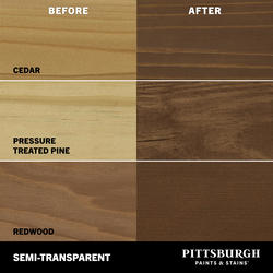 Pittsburgh Paints & Stains® Ultra Advanced Semi-Transparent Teak Wood ...