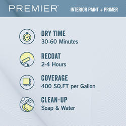 Pittsburgh Paints & Stains® Premier® 100% Acrylic Interior Semi-Gloss ...
