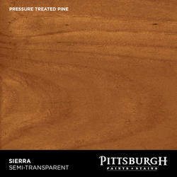 Pittsburgh Paints & Stains® Weatherscreen® Semi-Transparent Sierra Deck ...