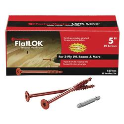 FastenMaster® FlatLOK® 1/4" x 5" TORX® ttap® Drive Red Flat Head ...