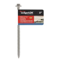 FastenMaster® LedgerLOK® 1/4" x 5" Hex Drive Gray Hex Washer Head ...