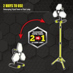 Beyond Bright 7500 Lumen LED Tripod Work Light at Menards®