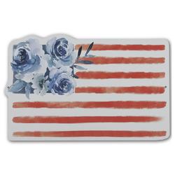 11-1/4" Metal Floral American Flag Patriotic Wall Art at Menards®