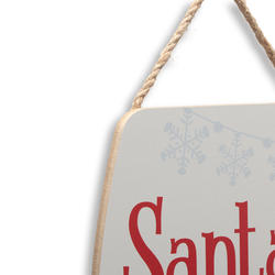 Elf™ 8-1/4" Wood "Santa's Coming I Know Him" Christmas Wall Sign at ...