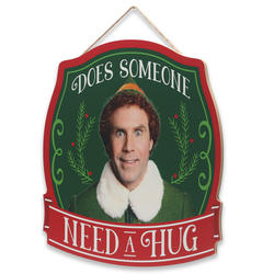 Elf™ 15" Wood "Does Someone Need a Hug" Christmas Wall Sign at Menards®
