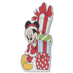 Mickey Mouse™ 15-3/4" Metal Mickey with Presents Christmas Wall Sign at ...