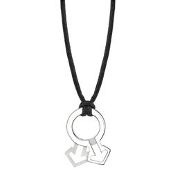 Oravo Satin Stainless Steel Male Mars Symbol Pendant at Menards®