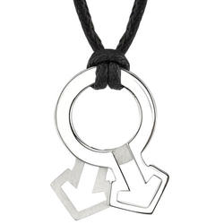 Oravo Satin Stainless Steel Male Mars Symbol Pendant at Menards®