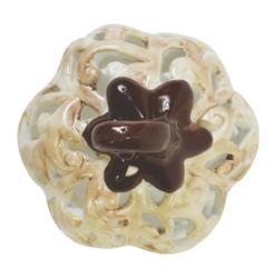 Pumpkin Hollow™ 3-3/4" LED Distressed White Ceramic Pumpkin Fall ...