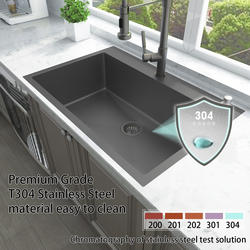 Sinber Drop-In 33" Stainless Steel Single Bowl Kitchen Sink at Menards®