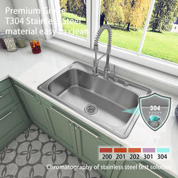 Sinber Drop-In 33" Stainless Steel Single Bowl Kitchen Sink at Menards®