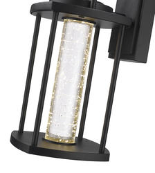 Patriot Lighting® Shelley Matte Black Integrated LED Outdoor Wall Light ...