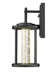 Patriot Lighting® Shelley Matte Black Integrated LED Outdoor Wall Light ...