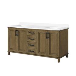OVE Decors Reno 72"W x 22"D Almond Latte Vanity and Bombay White ...