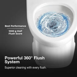 OVE Decors Willow 2-Piece White Tall Elongated Toilet at Menards®