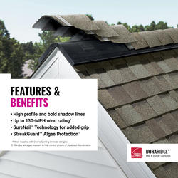 Owens Corning® DuraRidge® Merlot Hip & Ridge Roofing Shingles (20 lin ...
