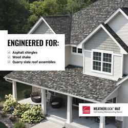 Owens Corning® WeatherLock® Mat 3' x 66.7' Self-Sealing Ice and Water ...
