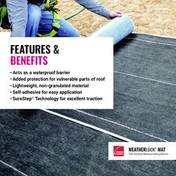 Owens Corning® WeatherLock® Mat 3' x 66.7' Self-Sealing Ice and Water ...