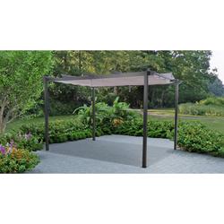 Naples 13' x 9'3-3/5" Pergola with Retractable Roof Canopy at Menards®