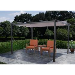 Naples 13' x 9'3-3/5" Pergola with Retractable Roof Canopy at Menards®
