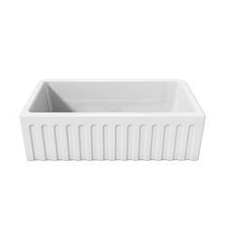 LaToscana™ 33" Reversible Farmhouse Apron White Fireclay Sink at Menards®